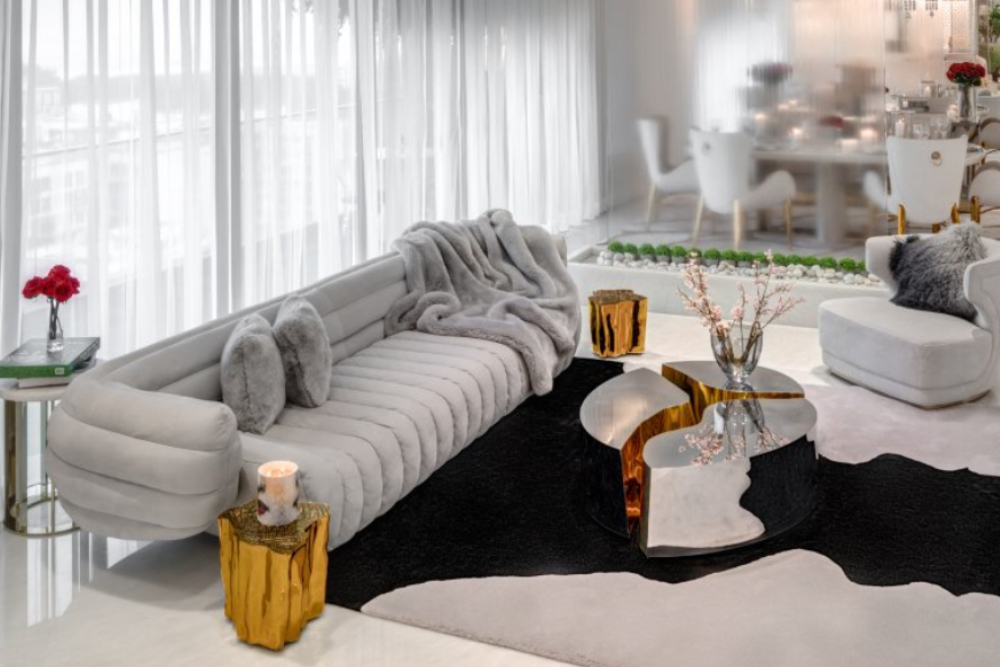 Interior Design: The Luxury Of White And Gold Details