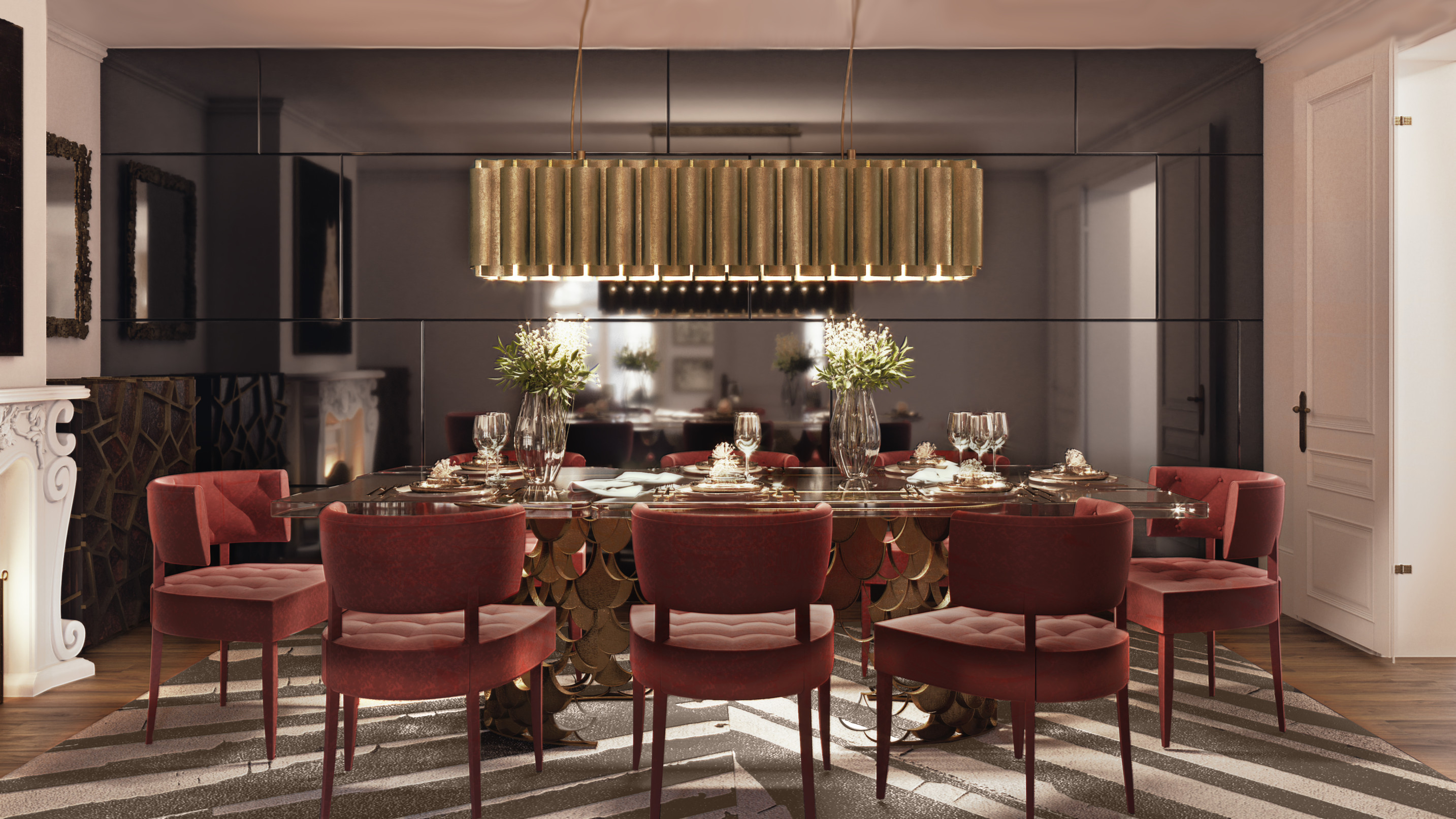 Unique Dining Room With Warm Complemented By The Zulu Dining Chair ...
